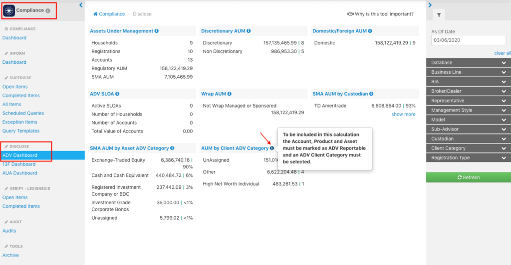 Using Orion Connect to Prepare for Filing SEC Form ADV